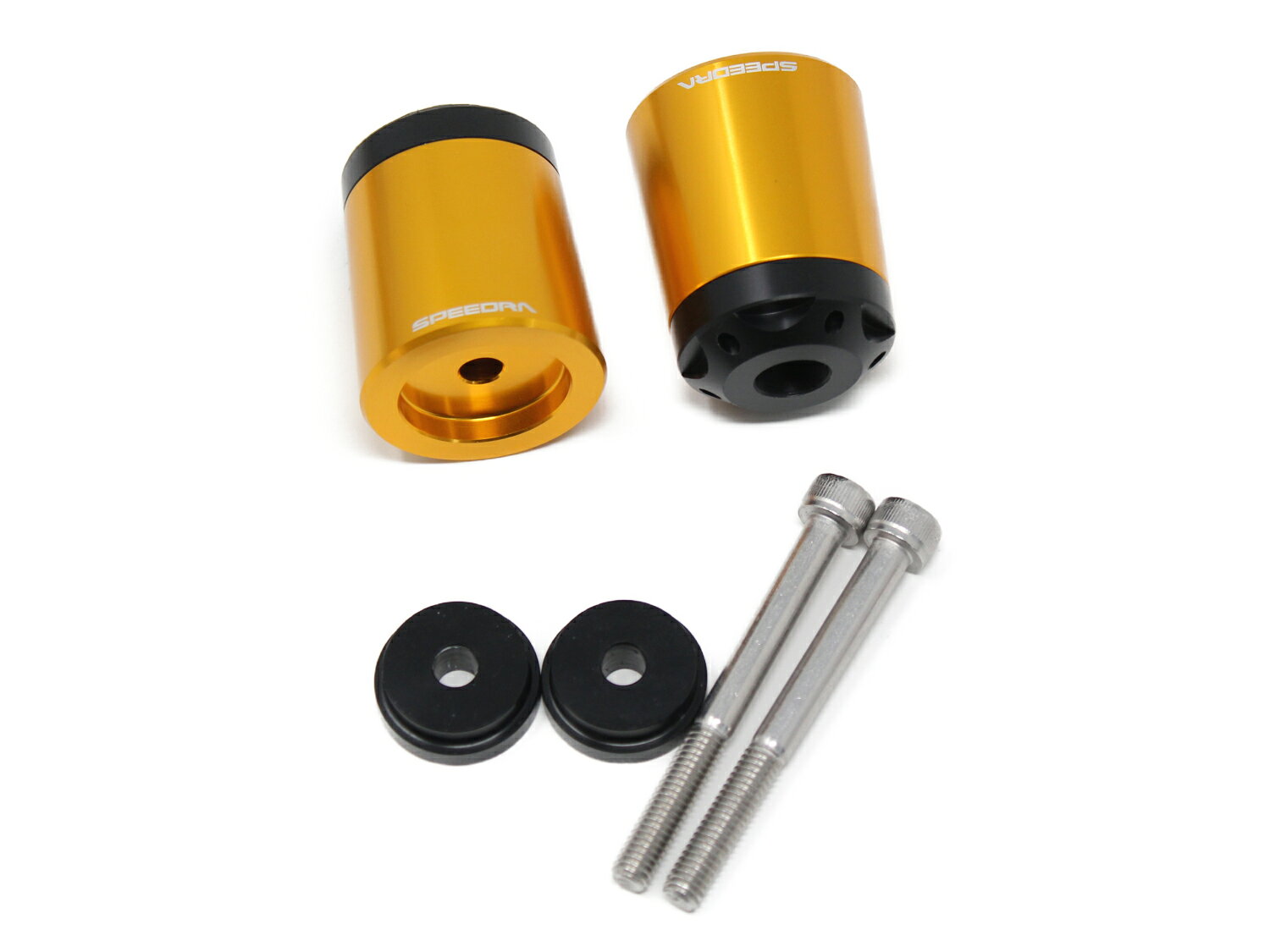 ■適合車種YAMAHAYZF-R6 2006-2016FZ8 2011-2015YZF-R1 1998-2014FJR1300 2003-2015■商品説明●重量(片側)：約100g●高強度アルミニウム合金素材(A6061-T8)削り出し、...