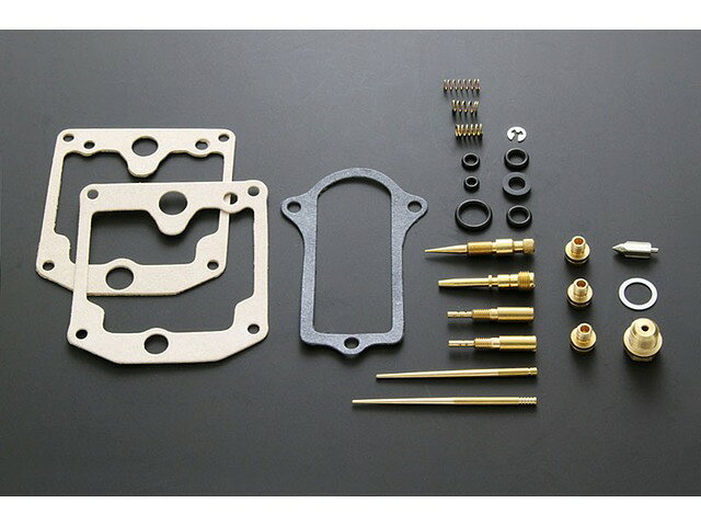 Z750D1 '77-'78Z750FX (D2) '79Z750FX (D3) '80OEMリプレイスメント。キャブレターO/H時に必要なパッキン、ジェット類をまとめたオールインワンセット。各1台分セットでのデリバリー(画像は一気筒分)。...