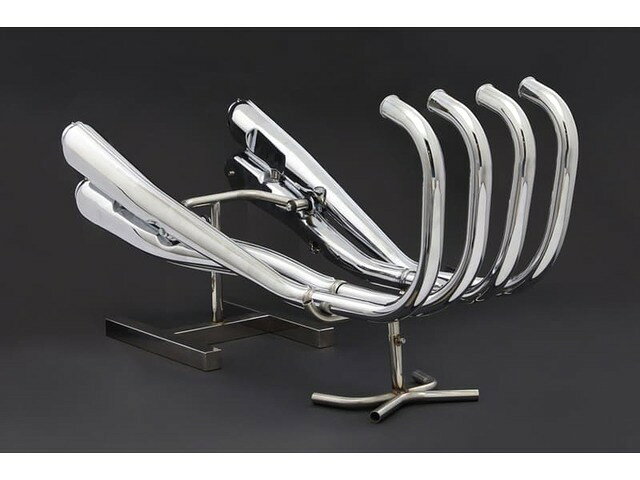 Z1 '72-'75Z2 '73-'75KZ900 '76Z750A4/A5 '76-'77オリジナル復刻版。Zシリーズの根幹とも言える圧巻の造形美を持つ4本マフラー。フォルムはもちろん、丁寧な下処理を施した美しいクロームメッキの仕上がりや...