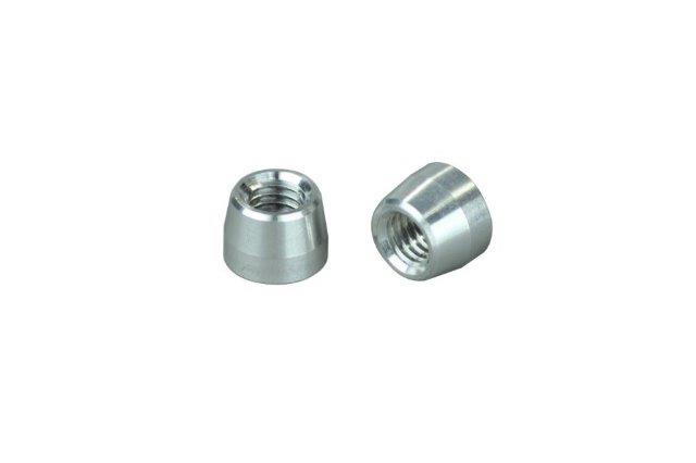 バーエンドリペアパーツM8アルミテーパーナット◆2個入り◆直径：最大13.8mm／長さ：10m【適合】M8 ユニバーサルバーエンド031077-〇〇/031080-〇〇/031279-〇〇/033279-〇〇/032279-〇〇用（-〇〇は...