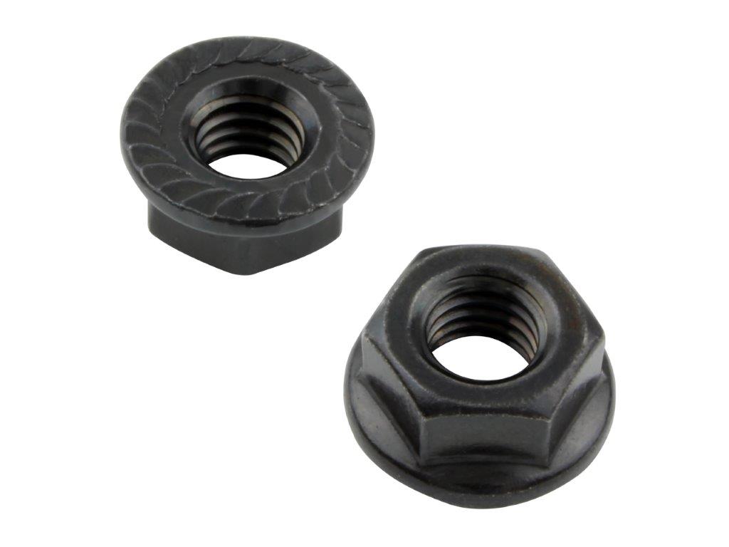 ◆フランジナットセレート有り M6mm ◆2個入り◆ブラック※必ず焼き付き防止剤を使用してください。・ステンレスボルトナットにブラックカラーが登場。 特殊な薬品につけることで表面を変色させてありますので メッキの様に剥がれることはありません...