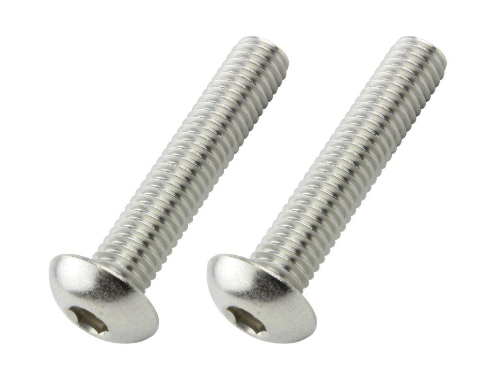 ◆ボタンキャップボルト M5X25mm (P-0.8)◆2本入り・錆びにくいステンレス製・JIS規格品 ※寸法につきましては、JIS規格に基づき記載しています。 製造ロットやメーカーの違いにより、多少の誤差が生じる場合があります。※タイトル...