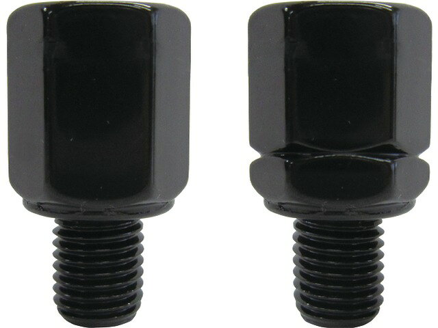 ネジ径8mm正ネジ→10mm逆ネジ、8mm正ネジ→10mm正ネジ（ピッチ：1.25mm）色・材質色：ブラック材質：鉄部品構成・本体×2ネジ径が合わない場合■8mm・10mmのネジ径を問わずバックミラーをネジ径変換することにより、取付けを可能...