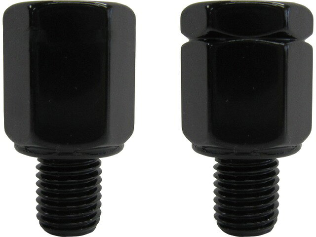 ネジ径10mm逆ネジ→10mm正ネジ、10mm正ネジ→10mm正ネジ（ピッチ：1.25mm）色・材質色：ブラック材質：鉄部品構成・本体×2ネジ方向が合わない場合「逆ネジミラーの取付け」■カラーはブラックとメッキ、バイクに合わせて選べる2タイ...