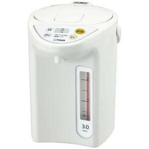 タイガー PDR-G301-W マイコン電動ポット 3.0L ホワイト●節電タイマーで電気代お得6時間の節電タイマーつき。就寝時や外出時などお湯を使わない時間帯の通電を止めるので電気代が節約できます。●98℃・90℃・70℃の3段階で保温温...
