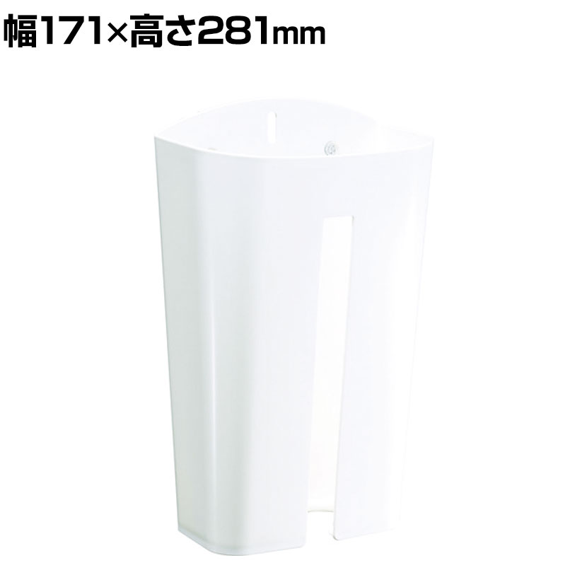 TRUSCO ウエスケース マグネット2枚/吸盤3個付き ●ウエスやティッシュボックスを棚などに立て掛けて置くことが可能なケースです。●取り出し口が前と下の2箇所にあり、好きな所から取り出せます。●レジ袋などの収納にも可能です。 商品につい...