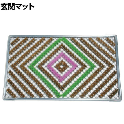 ジポン 玄関マット 靴底汚れ落とし コンビマット 中 幅450×長さ750mm ・靴底に付いた泥、砂、雪を落とすのに最適です。・密度の高いブラシを使用しているため、靴底に付いた泥、砂をしっかり落とすことができます。 商品について サイズ幅4...