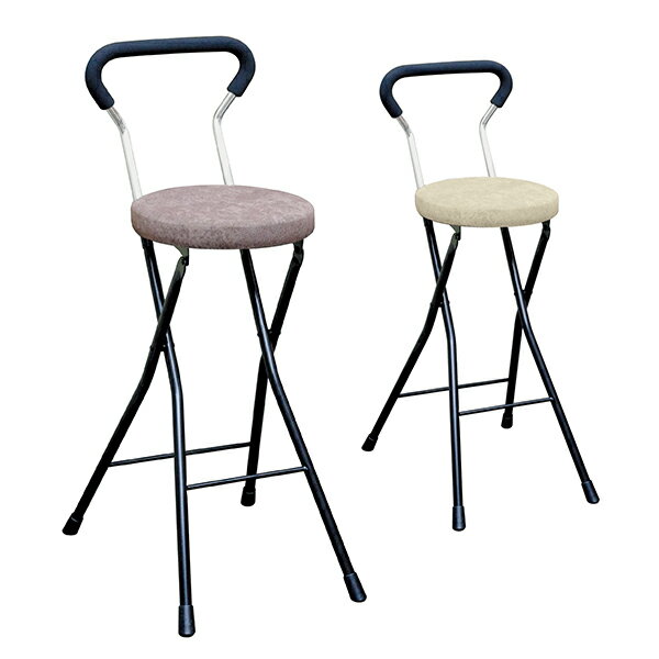 ソニッククッションチェアー　ハイ　折りたたみ可能　肉厚座面　持ち運び簡単　完成品　日本製　超軽量作業用チェアー ・独特の形状をした背あて部分に発泡ゴムを用いることで程よい背もたれ感と折り畳み椅子の利便性を活かす持ち運びしやすいグリップ感を両...