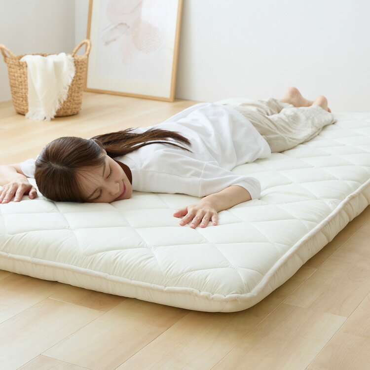 腰部部分を固めに設計して沈み込みを防ぎます。それにより寝姿勢をサポートします。※お手入れは陰干しをしてください●商品サイズ（cm）幅約120×奥行約210×高さ約12●商品重量約7kg●洗濯表示陰干し（検索用：腰痛防止 体圧分散 高反発 抗...