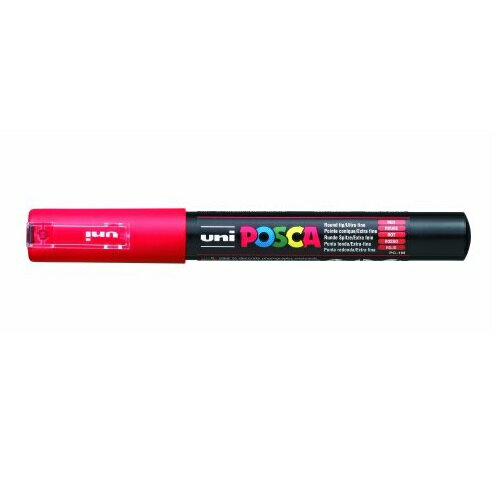 商品名 uni 極細ポスカ 赤 4902778654033 商品番号 PC1M 15 仕様 ■文字サイズ：極細　■色：赤　■本体サイズ：幅15.3×奥18.5×長122mm　■幅0.7mm　■重量：12guni 極細ポスカ 赤 490277...