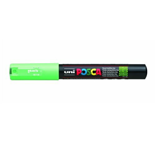 商品名 uni 極細ポスカ 黄緑 4902778653982 商品番号 PC1M 5 仕様 ■文字サイズ：極細　■色：黄緑　■本体サイズ：幅15.3×奥18.5×長122mm　■幅0.7mm　■重量：13guni 極細ポスカ 黄緑 4902...