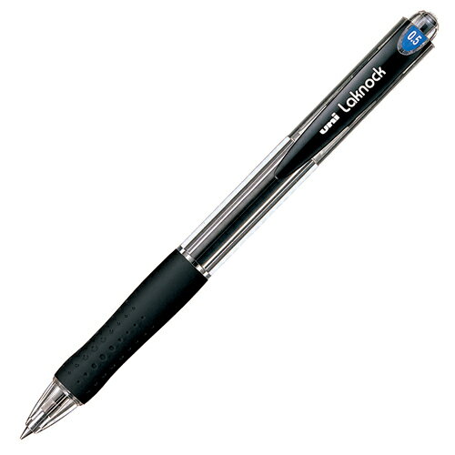 商品名 uni ノック式楽ラクボールペン ラクノック 0.5 黒 4902778717226 商品番号 SN10005 24 仕様 ■油性ボールペン（ノック式）　■軸仕上げ：PC　■ラバークリップ付き　■ボール径：0.5mm極細　■色：黒　...