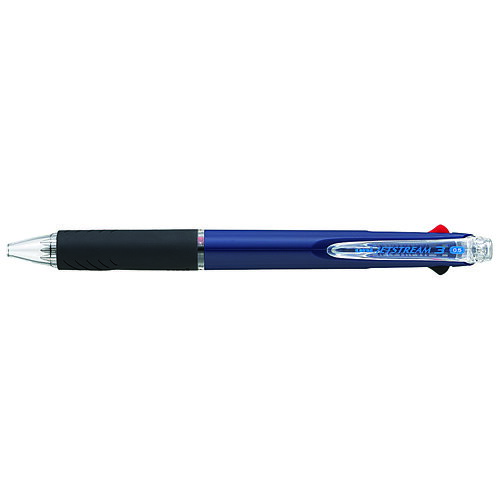 商品名 ジェットストリーム 3色 SXE340005.9ネイビ 4902778042311 商品番号 SXE340005 9 仕様 ■ボール径：0.5mm　■軸色：ネイビー　■インク色：油性／黒・赤・青　■本体長：143.7mm　■軸径：1...