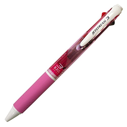 商品名 ジェットストリーム3色ボールペン 07mm ピンク 4902778022245 商品番号 SXE340007 13 仕様 ■ボール径：0.7mm　■機構：ノック式　■材質：軸仕上：PC樹脂・ラバーグリップ付　■本体サイズ：軸径12....