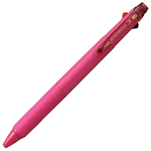 商品名 ジェットストリーム3色 038 ローズPK 4902778164228 商品番号 SXE340038.66 仕様 ■インク色：黒・赤・青　■機構：ノック式　■軸仕上：再生PC樹脂・ラバーグリップ付　■ボール径：0.38mm　■本体サ...