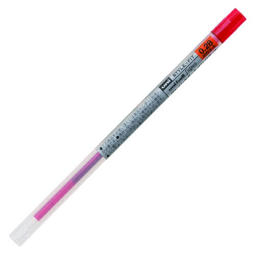 商品名 uni ゲルインクボールペン スタイルフィット リフィル 0.28 レッド 4902778092927 商品番号 UMR10928 15 仕様 ■色：レッド　■組み合わせボールペン　■ボール径：0.28mm　■長さ：98.6mmun...