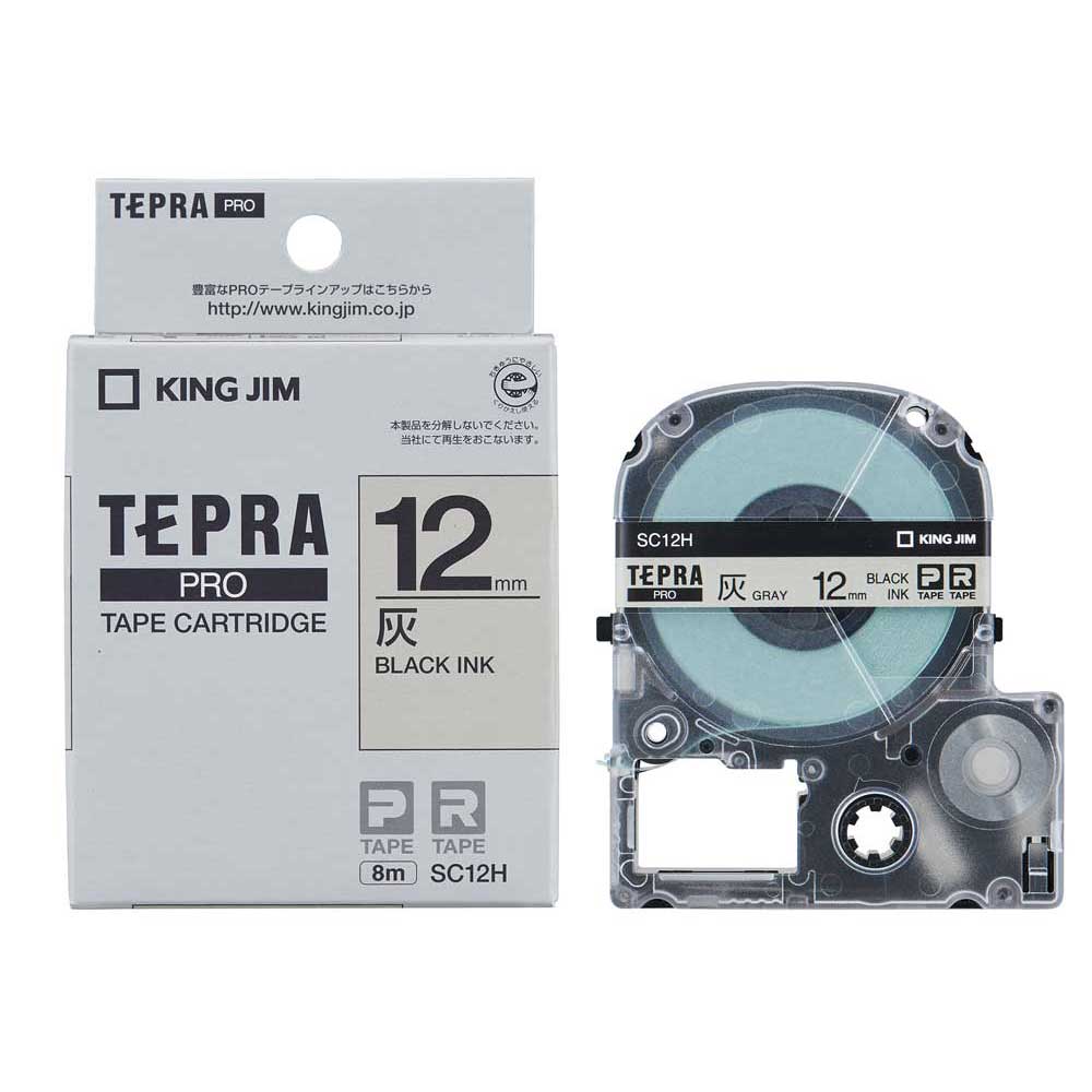 商品名 カラーラベル・パステル 灰・黒文字（PROテープ） SC12H 商品番号 SC12H 仕様 ●テープ幅：12mm　●テープ色：灰　●黒文字　●長さ：8mカラーラベル・パステル 灰・黒文字（PROテープ） SC12H カラーラベル・パ...