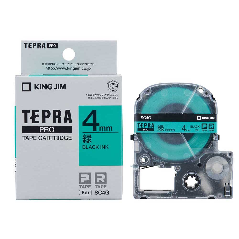 商品名 カラーラベル・パステル 緑・黒文字（PROテープ） SC4G 商品番号 SC4G 仕様 ●テープ幅：4mm　●テープ色：緑　●黒文字　●長さ：8mカラーラベル・パステル 緑・黒文字（PROテープ） SC4G カラーラベル・パステル ...