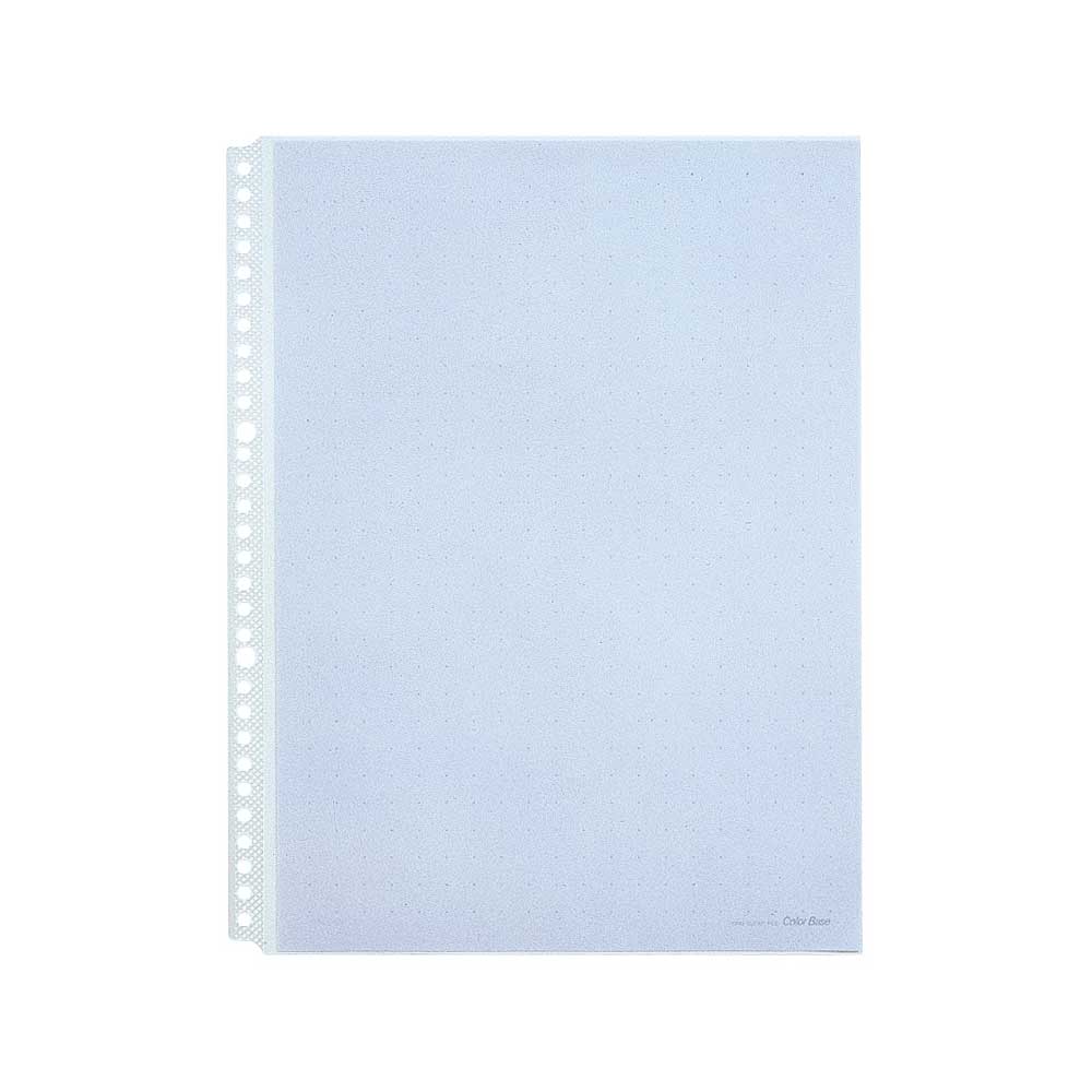 商品名 カラーベースポケット 青 103CP-B 商品番号 103CP-B 仕様 ●外寸：約230（W)×300（H)mm　●A4タテ型　●2穴／4穴／30穴　●1冊単色10ポケット（10枚）入カラーベースポケット 青 103CP-B カラ...