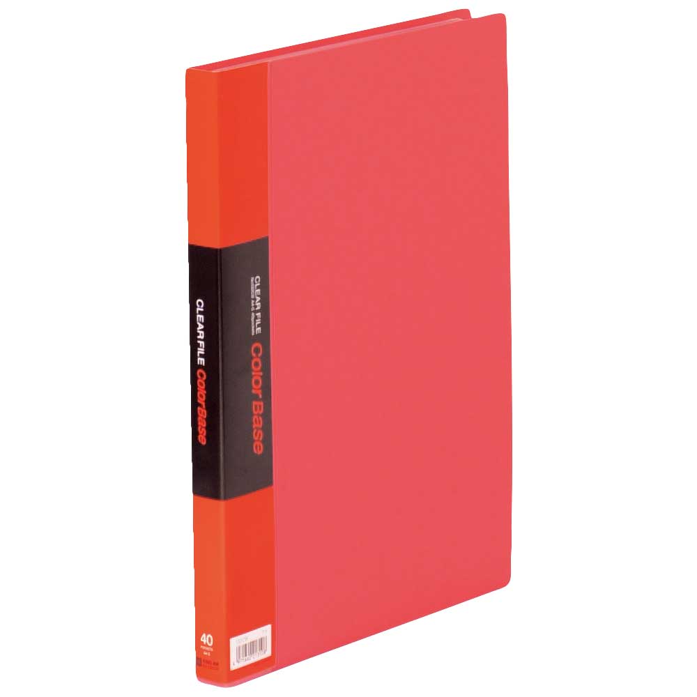 商品名 クリアーファイル　カラーベース　W 赤 132CW-R 商品番号 132CW-R 仕様 ●外寸：約242（W)×307（H)×24（D)mm　●40ポケット（40枚）クリアーファイル　カラーベース　W 赤 132CW-R クリアーフ...