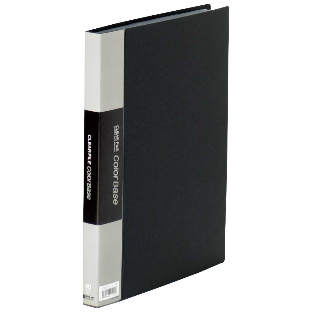 商品名 クリアーファイル　カラーベース　W 黒 132CW-BK 商品番号 132CW-BK 仕様 ●外寸：約242（W)×307（H)×24（D)mm　●40ポケット（40枚）クリアーファイル　カラーベース　W 黒 132CW-BK クリ...