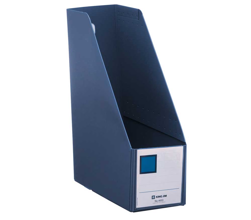 商品名 GボックスPP(A4タテ) ネイビー 4653-NV 商品番号 4653-NV 仕様 ●外寸：約103（W)×312（H)×262（D)mm　●A4タテ型　●収納幅：100mmGボックスPP(A4タテ) ネイビー 4653-NV G...