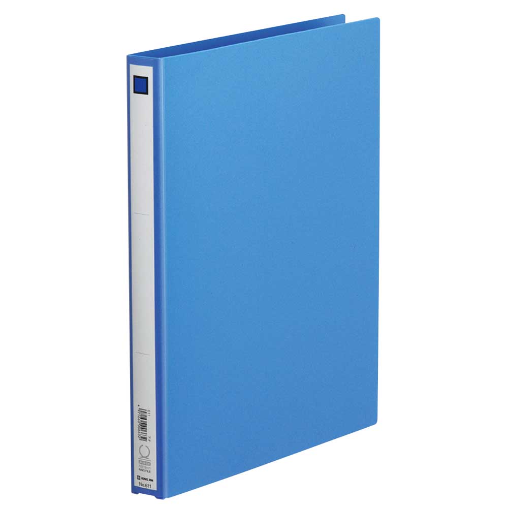 商品名 リングファイル（エコノミータイプ） 青 611-B 商品番号 611-B 仕様 ●外寸：約243（W)×307（H)×27（D)mm　●A4タテ型　●収納枚数：コピー用紙140枚リングファイル（エコノミータイプ） 青 611-B リ...