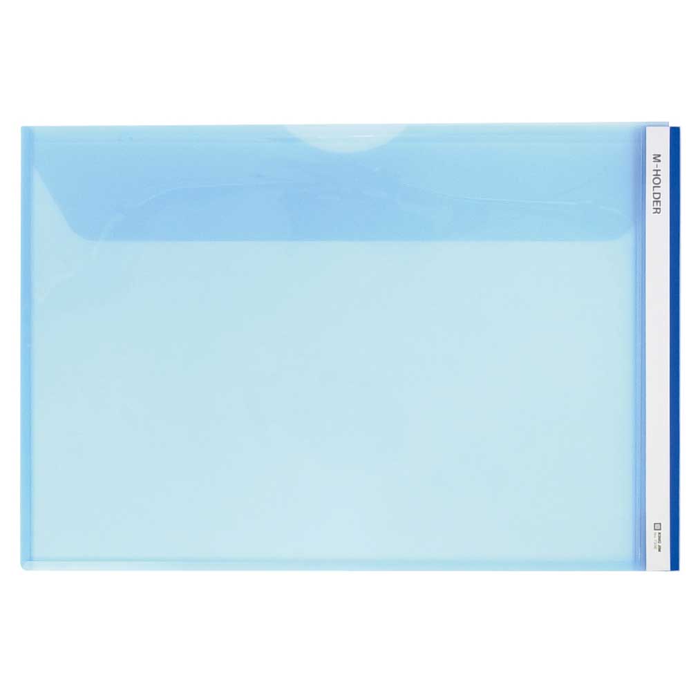 商品名 Mホルダー 青 733E-B 商品番号 733E-B 仕様 ●外寸：約318（W)×216（H)×10（D)mm　●A4ヨコ型Mホルダー 青 733E-B Mホルダー 青 733E-B 書類の一時保管に便利なフタ付きのホルダー。カラ...