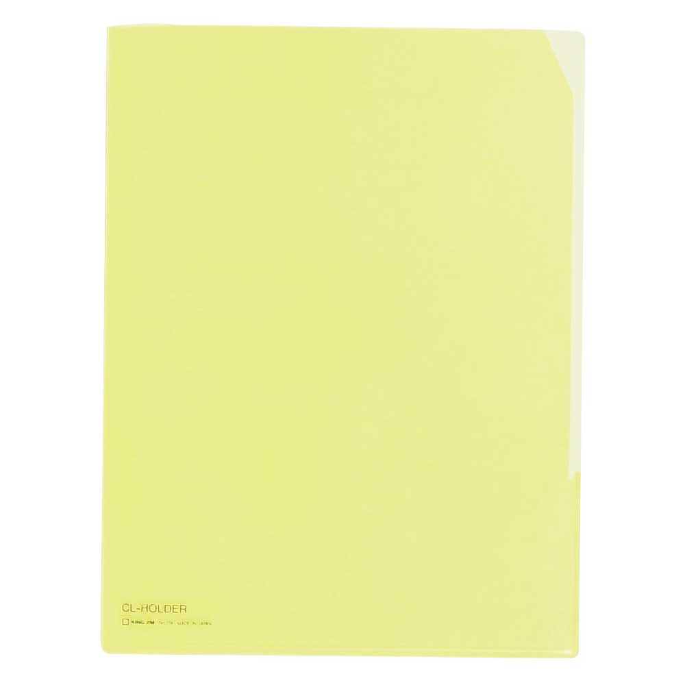 商品名 CLホルダー 黄 734-Y 商品番号 734-Y 仕様 ●外寸：約230（W)×303（H)mm　●A4タテ型CLホルダー 黄 734-Y CLホルダー 黄 734-Y 書類が入れやすいコーナーカット付きホルダー。