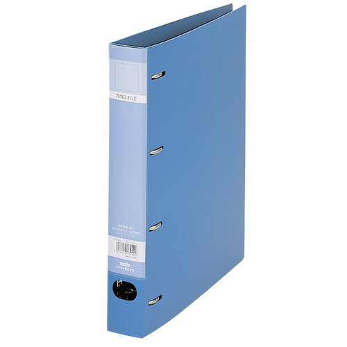 ブルーグレー商品名 ロックリングファイル　A4-S　ブルー 商品番号 F-534-10 規格 A4-S カラー ブルー 仕様 規格：A4-S4穴とじ厚：30mmD型リング　ロックプレート付穴数：4穴（80-80-80mm） JANコード 4...