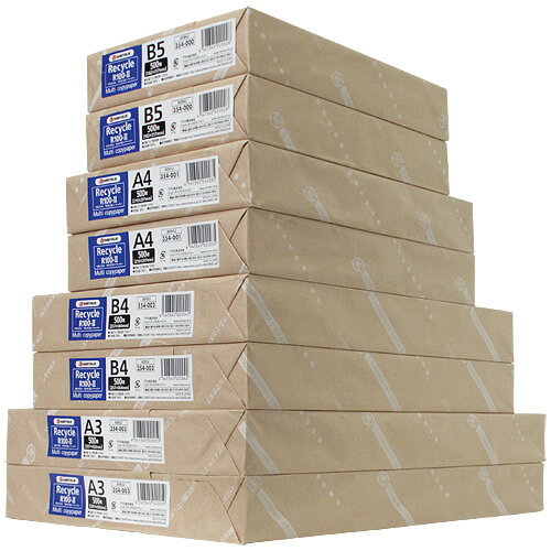 商品名 コピーペーパー R100II B4冊500枚 A092J 商品番号 A092J 仕様 コピー用紙マルチタイプ坪量：66g／m2紙厚：98μm白色度：iso68％規格：B41冊入数：500枚中性紙生産国：日本紙繊維方向：長辺方向（縦目...