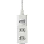 商品名 扉付きタップ3個口3m WBS-T3030B（W） 商品番号 WBS-T3030B(W) 仕様 ■独立スイッチ付OAタップ■2ピン■3個口■スイング■集中スイッチ■シャッター■コード長：3m■外形寸法：幅115×奥42×高33mm■...