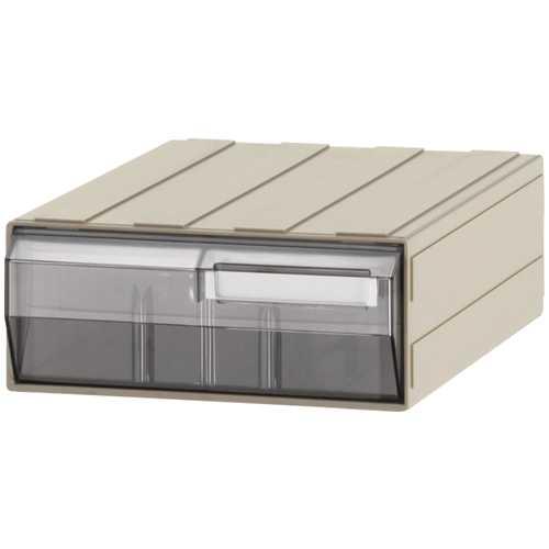 商品名 ビジネスカセッター B5-241 B5/1列/深1段 商品番号 B5-241 CL 仕様 ■規格：B5判■色：本体＝アイボリー・引出し＝透明■引出：1列・深型1段■引出内寸：W222×D285×H87mm■外形寸法：W240×D29...