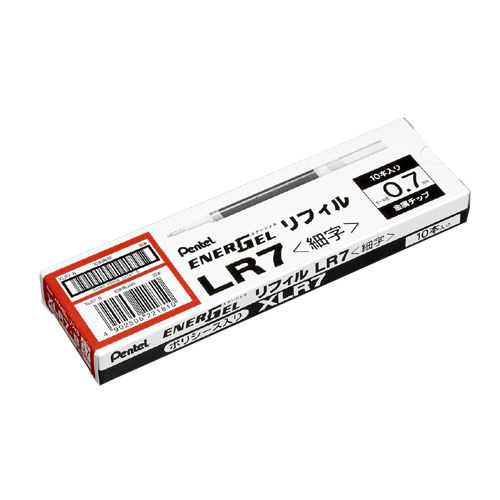 商品名 ボールペン替芯 0.7mm XLR7-B 赤10本 商品番号 XLR7-B 仕様 ■ゲルインク■長さ：111．0mm■ボール径：0．7mm■色：赤■10本パック（XLR7）■適合商品：エナージェル1．0 JANコード 2147345...