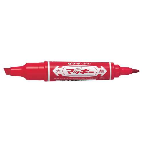 商品名 ハイマッキー MO-150-MC-R 赤 10本 商品番号 MO-150-MC-R 仕様 ■油性マーカー■業務用パック■油性インク■種別：マッキー＜太・細＞■仕様：本体■インク色：赤■本体長：140．8mm■軸径：21．8mm■線幅...