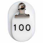 商品名 親子札 #7150 BO-51W 51～100(50組) 白 商品番号 BO-51W 仕様 ■親子札（大＆小）■色：白■番号札タイプ■規格：51～100番（50枚）■クリップ付き■本体サイズ：大＝縦60×横40mm・小＝縦45×横3...