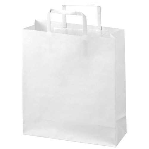 商品名 手提袋 平紐 白 小 300枚 B291J-W6 商品番号 B291J-W6 仕様 ■手提袋■業務用パック■平紐タイプ■規格：小■色：白■外形寸法：幅260×高280×マチ100mm■1箱入数：300枚（50枚×6パック）■耐静荷重...
