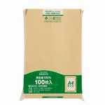 商品名 事務用封筒 PK-1A4 角20 100枚 商品番号 PK-1A4 仕様 ■テープ無■規格：角20■入数：100枚■坪量：85g／■貼り合せ：センター■紙質：クラフト紙 JANコード 4902850035491100枚入りの事務用封筒。