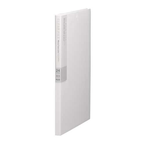 商品名 デジャヴクリアーファイル24P FC124DP PUW 商品番号 FC-124DP 仕様 ■タテ入れ■中紙あり■規格：A4－S■ポケット数：24枚■背幅：15mm■色：ピュアホワイト■材質：表紙＝ポリプロピレン、ポケット＝ポリプロピ...