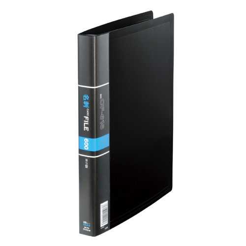 商品名 名刺カードファイル CF-616-BK A4L 600名 商品番号 CF-616-BK 仕様 ■規格：A4ーL（ヨコ型）■収容数：600枚■外形寸法：縦316×横255×背幅30mm■A4変形■差替式■穴数：30穴■表紙：PP■色：...
