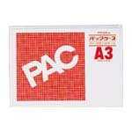 商品名 パックケース ファスナー付 CK-A3 A3 商品番号 CK-A3 仕様 ■規格：A3■内形寸法：縦308×横438mm■厚さ：0．3mm■材質：軟質PVC製 JANコード 4976049003158チャック付きのソフトケースで、図...