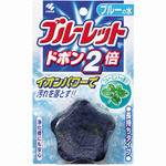 商品名 ブルーレットドボン2倍 ブルーミント 商品番号 仕様 ■サニタリー用品■トイレ周辺用品■トイレ用洗剤■容量：120g■有効期間：約1．5～2．5ヶ月 JANコード 4987072067468流すたびにイオンパワーが汚れを落とし、お掃...