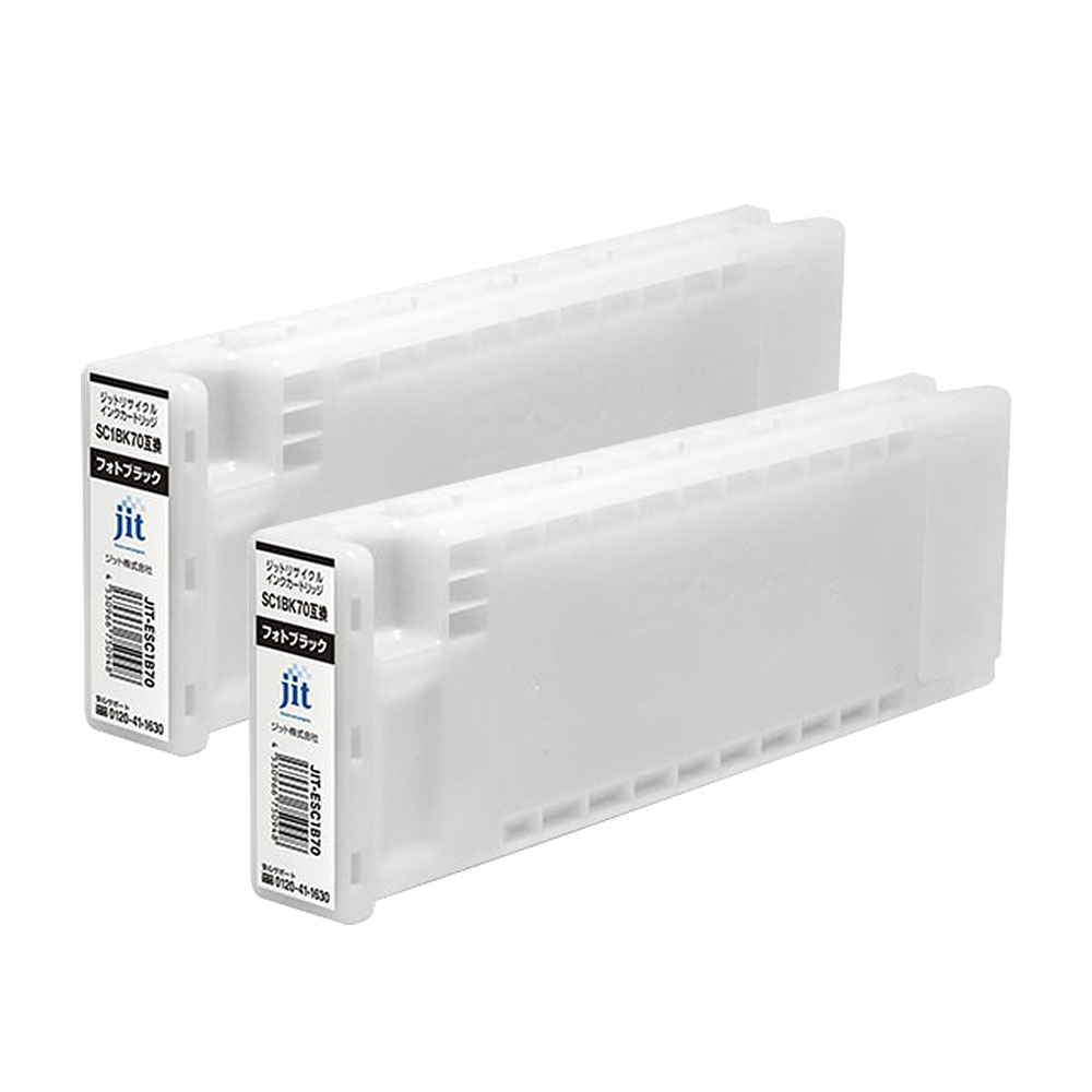 ● 商品の詳細EPSON/エプソン SC1BK70対応 ジット リサイクルインク フォトブラック 2本セット ● 配送方法・送料・お支払方法・配送方法　宅配便 ・送料　　　　無料 ※沖縄・離島・一部地域 お届け不可 ※代金引換はご利用になれ...