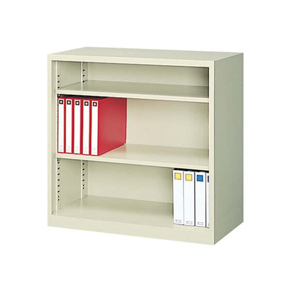 ■ 商品スペック安心定番のスチール書庫サイズW880×D515×H880mm有効内寸法：W830×D512×H790mm棚板寸法：W859×D432×H20mm重量22kg材質本体、扉：スチール製、紛体塗装(ニューグレー色)形態完成品備考グ...