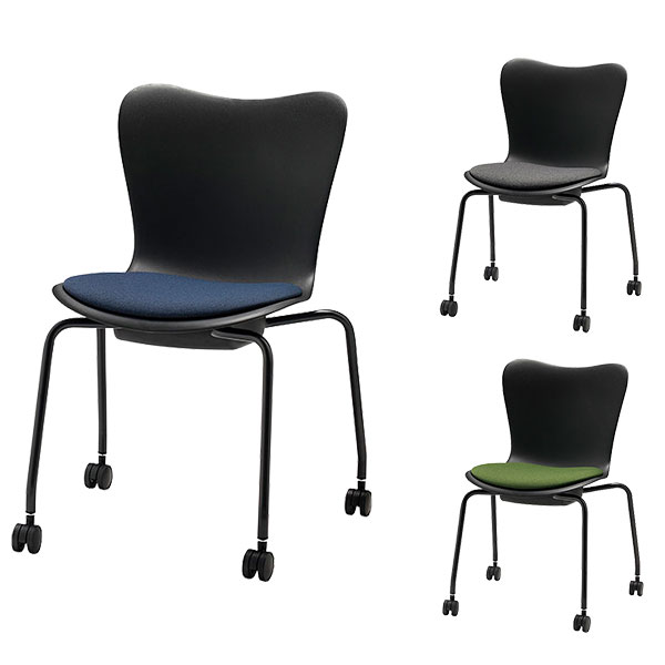 ■ 商品スペック背・座一体成型のフレームが適度な弾力性で身体にフィットするリフレッシュチェアです。休憩スペースにシックな印象を与えるブラックフォルム。サイズW548×D536×H770mmSH435mm重量5.8kg材質フレーム：Φ19.1...