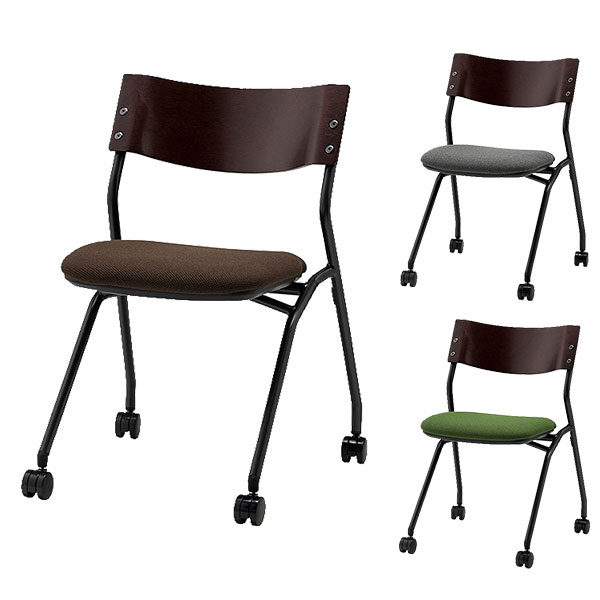 ■ 商品スペック背もたれの合板とブラックフレームが空間にシックな印象を演出するミーティングチェアです。コンパクトな設計とネスティング機能付きで省スペース。座裏カバーに持ち手があるので、移動が簡単に行えます。天然木を使用した成形合板のため、ひ...