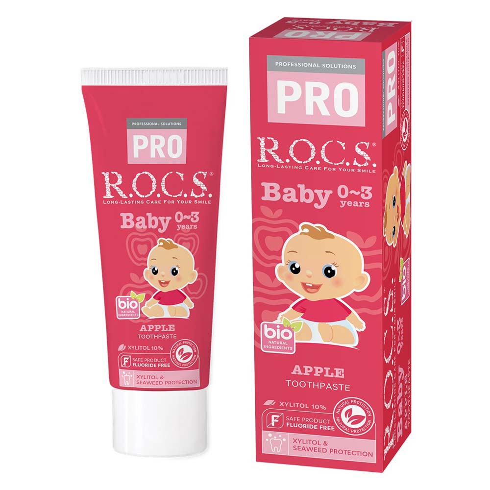 ロックスPRO 歯磨き粉 各種ベビー用（0〜3歳）アップルカモミールバナナキッズ用（3〜7歳）ジュニア用（6〜12歳）アイスクリームスムージーチョコ＆キャラメルベリーミックスセンセーショナルホワイトデリケート＆ホワイトフレッシュミントデリケ...
