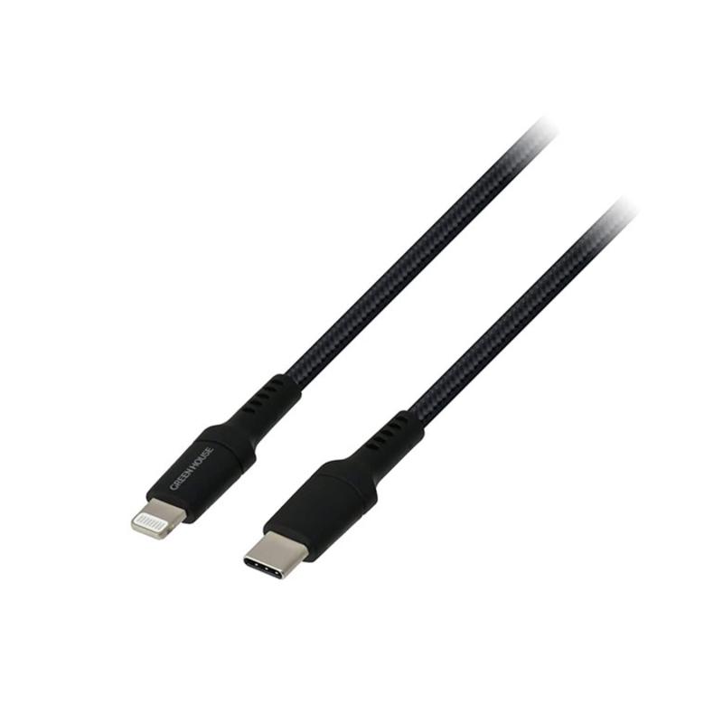 グリーンハウス to Type-C 1m 強靭ケーブル 高速充電 データ転送 iPhone iPad 断線に強い ホワイト