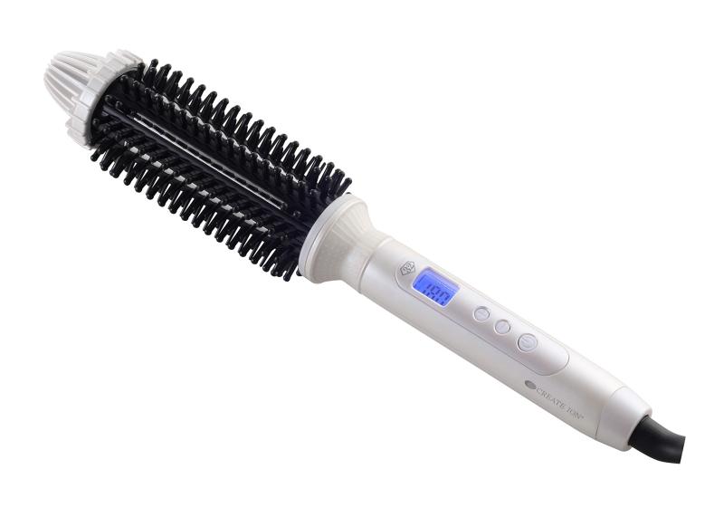 クレイツ TEs クレイツイオン ロールブラシアイロン2 直径32mm CIBI-G32W特殊加工パイプ＆ナイロンピンパイプ表面には、髪滑りが良い「クレイツイオン セラミック」加工を、パイプ部には等間隔で設置した熱板プレートと2種類のナイロ...