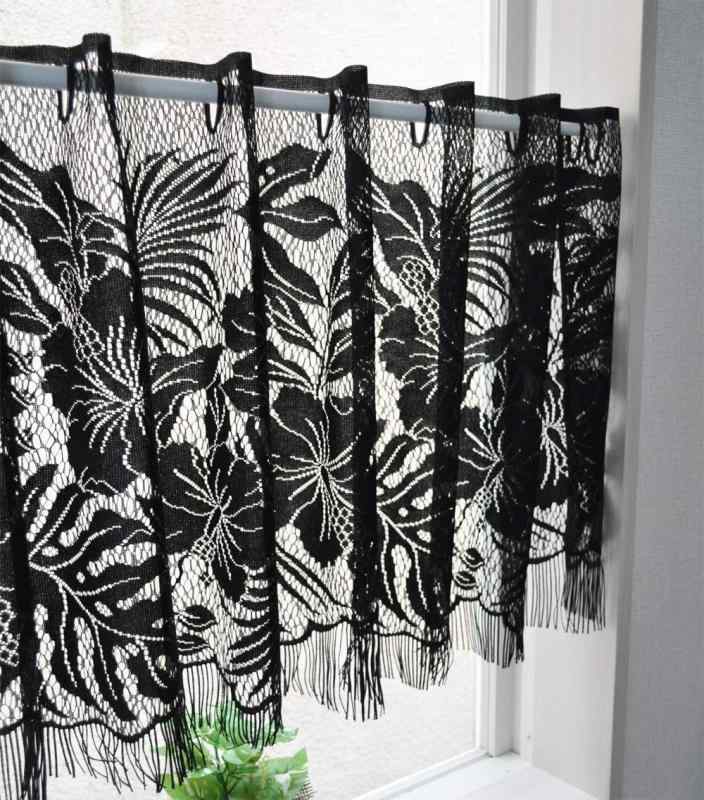 日本製ボタニカル柄フリンジレースカフェカーテンRoberio ロベリオ（150cm幅×47cm丈）サイズ約150cm幅×47cm丈素材ポリエステル100％生産日本取り扱い方法家庭洗濯可